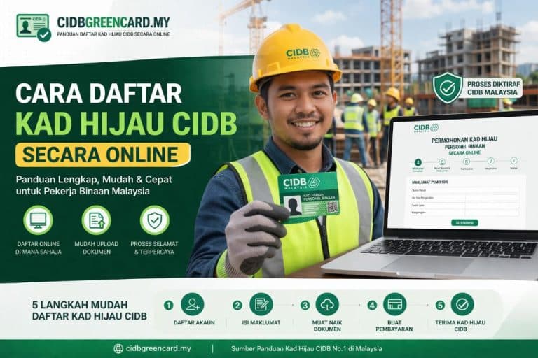 Cara Daftar Kad Hijau CIDB Secara Dalam Online - CIDB Green Card