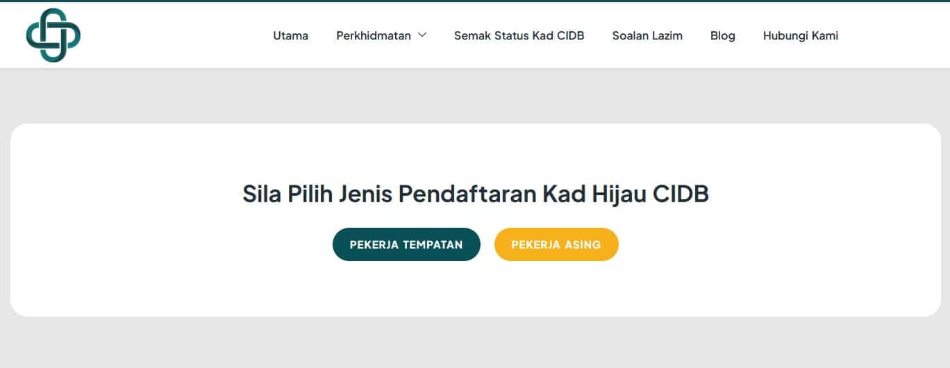 Cara Daftar Kad Hijau CIDB Secara Dalam Online - CIDB Green Card