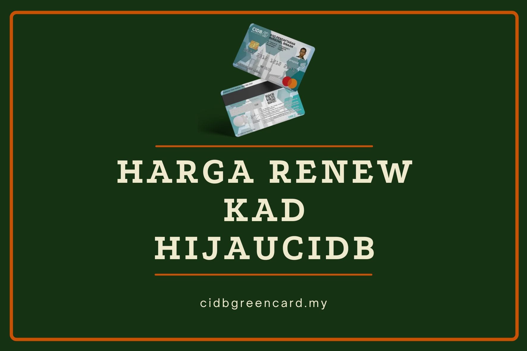 CIDB Check Online: Cara Semak Status Kontraktor CIDB - CIDB Green Card