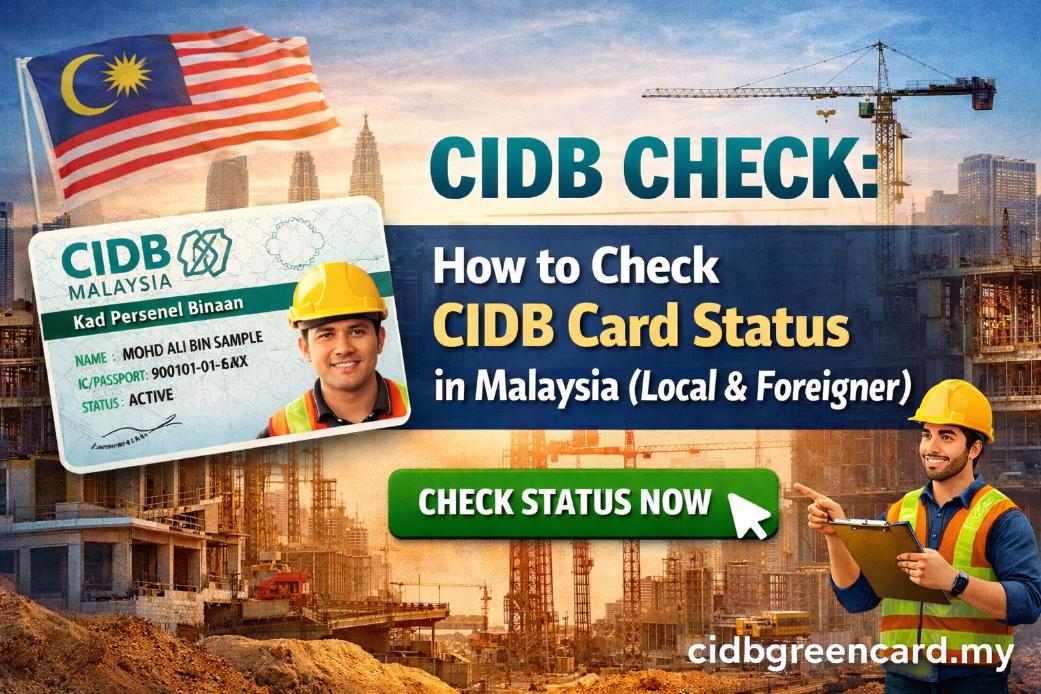 CIDB Check Online: Cara Semak Status Kontraktor CIDB - CIDB Green Card