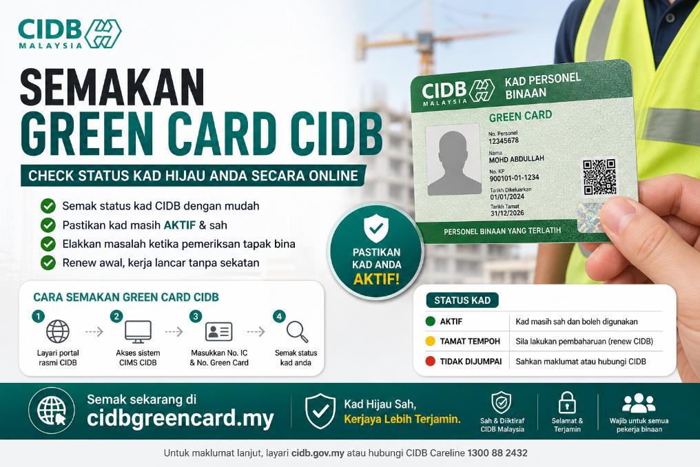 Harga Renew CIDB 2026 | Kos Pembaharuan Kad Personel Binaan - CIDB ...